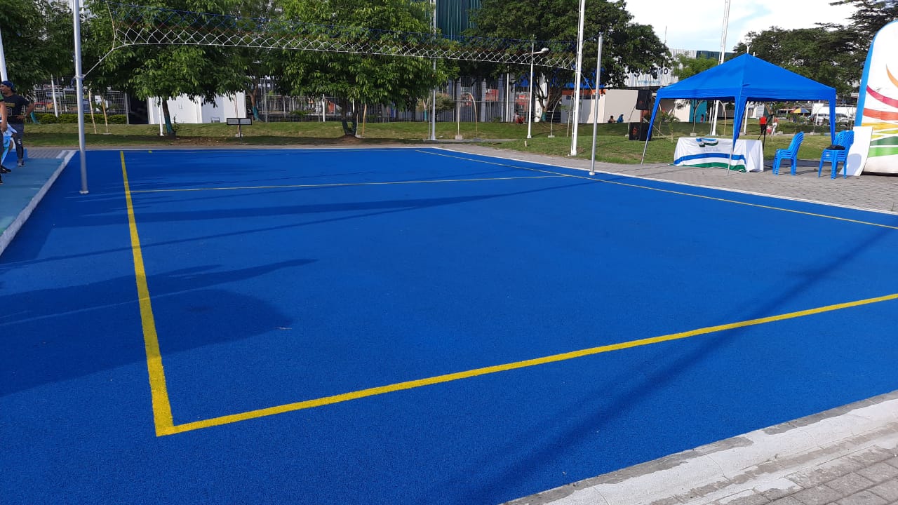 Piso continuo de caucho - Ecocaucho